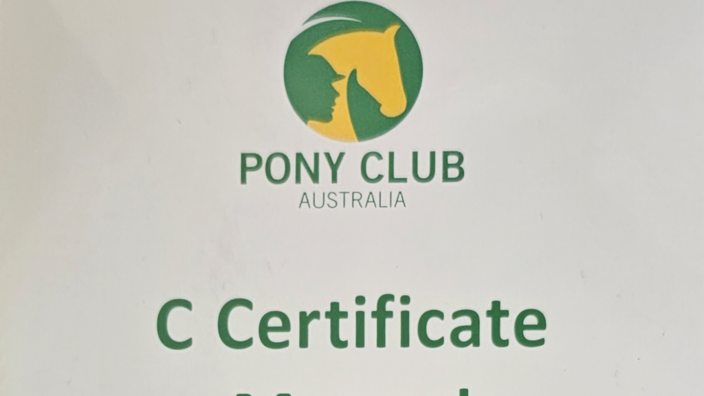 Rider PCA “C” Certificate Assessment: – PCQ Metropolitan Zone 1